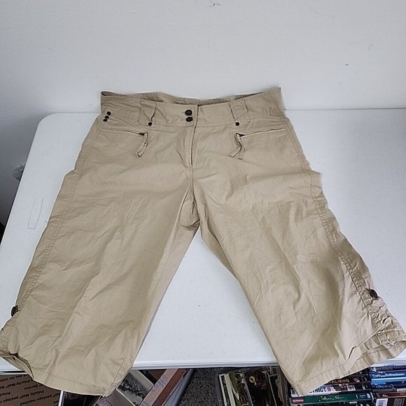 Pinky | Jeans | Pinky Capri Pants Womens 4 Beige Lightweight Pockets ...